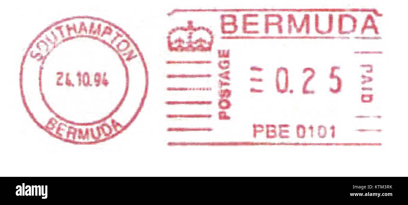The Bermuda stamp type B5 is a specific postage stamp used in Bermuda ...