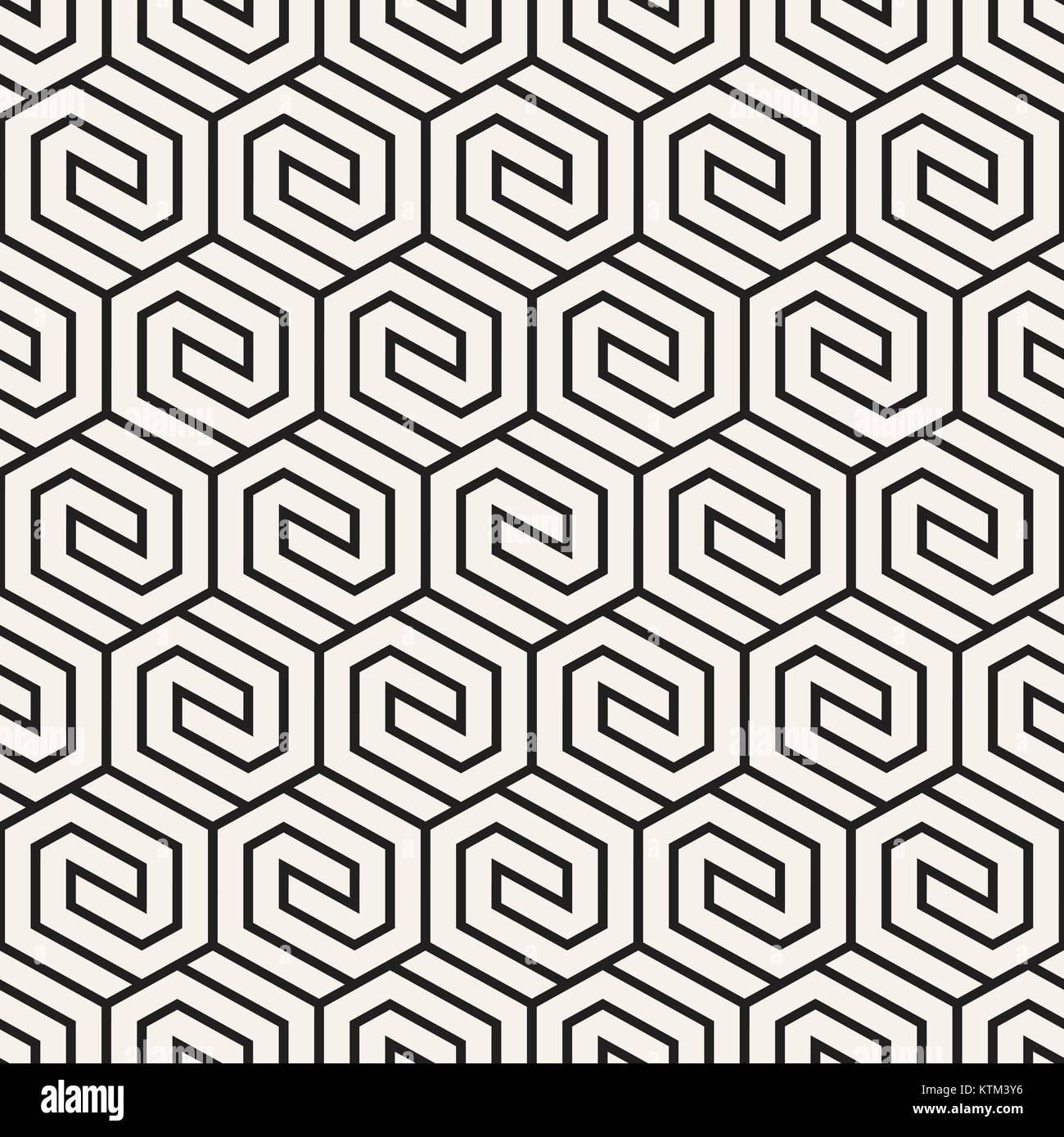 Vector seamless stripes pattern. Modern stylish texture with monochrome ...
