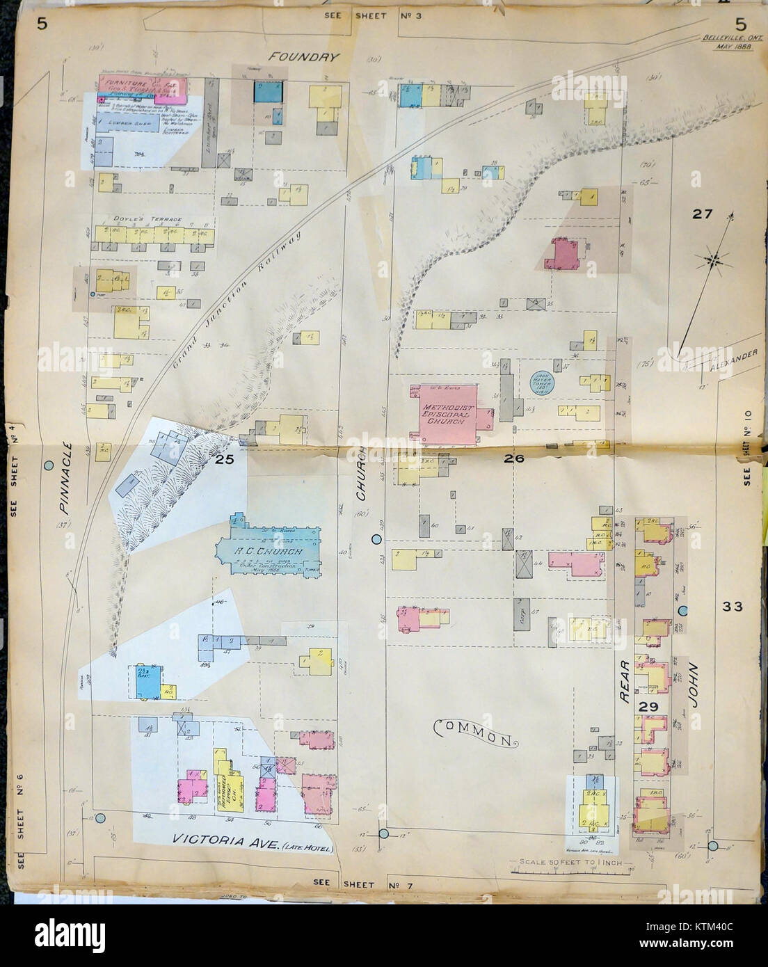 Map of belleville hi-res stock photography and images - Alamy