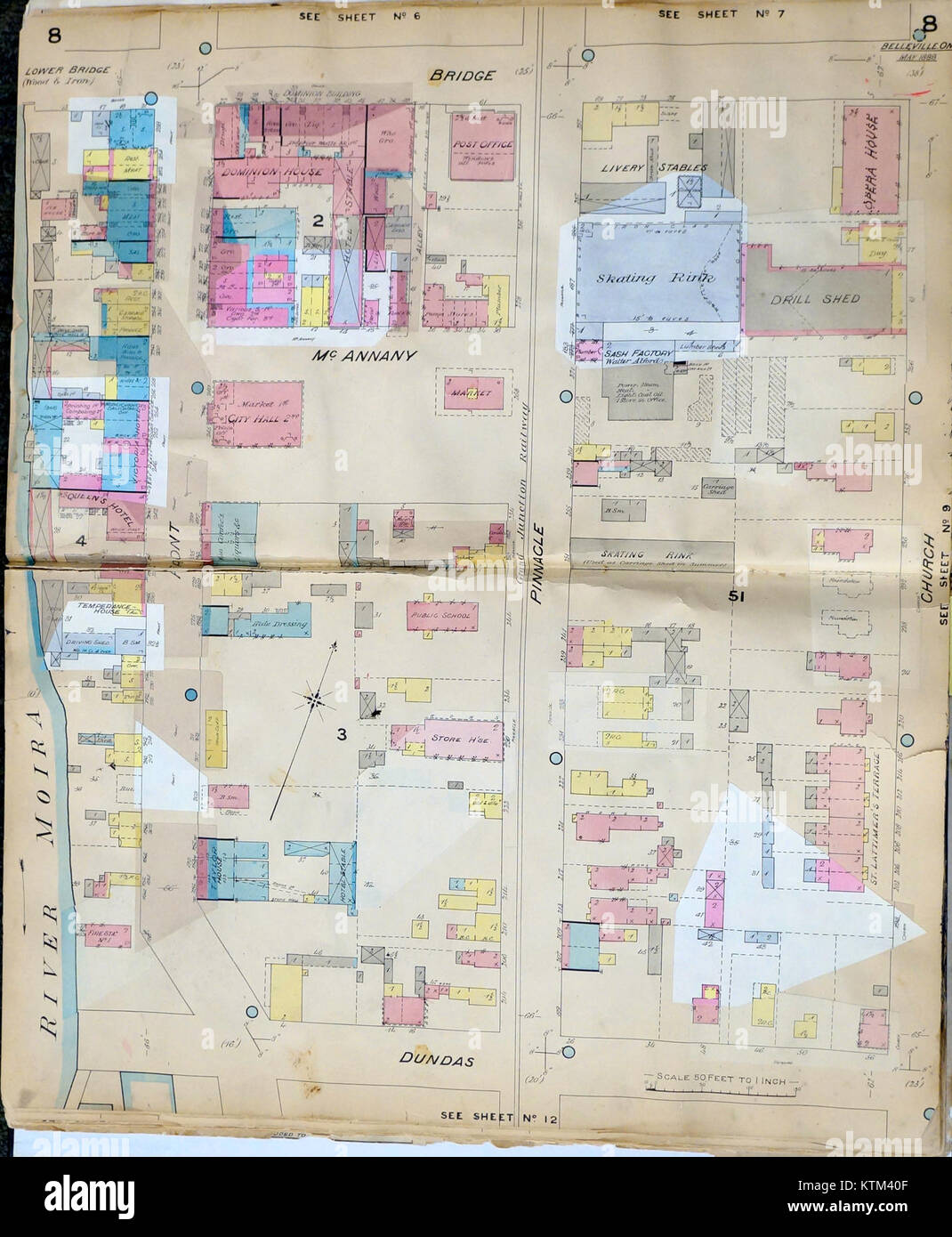 The Belleville fire insurance map from 1888 to 1900 provides a detailed ...