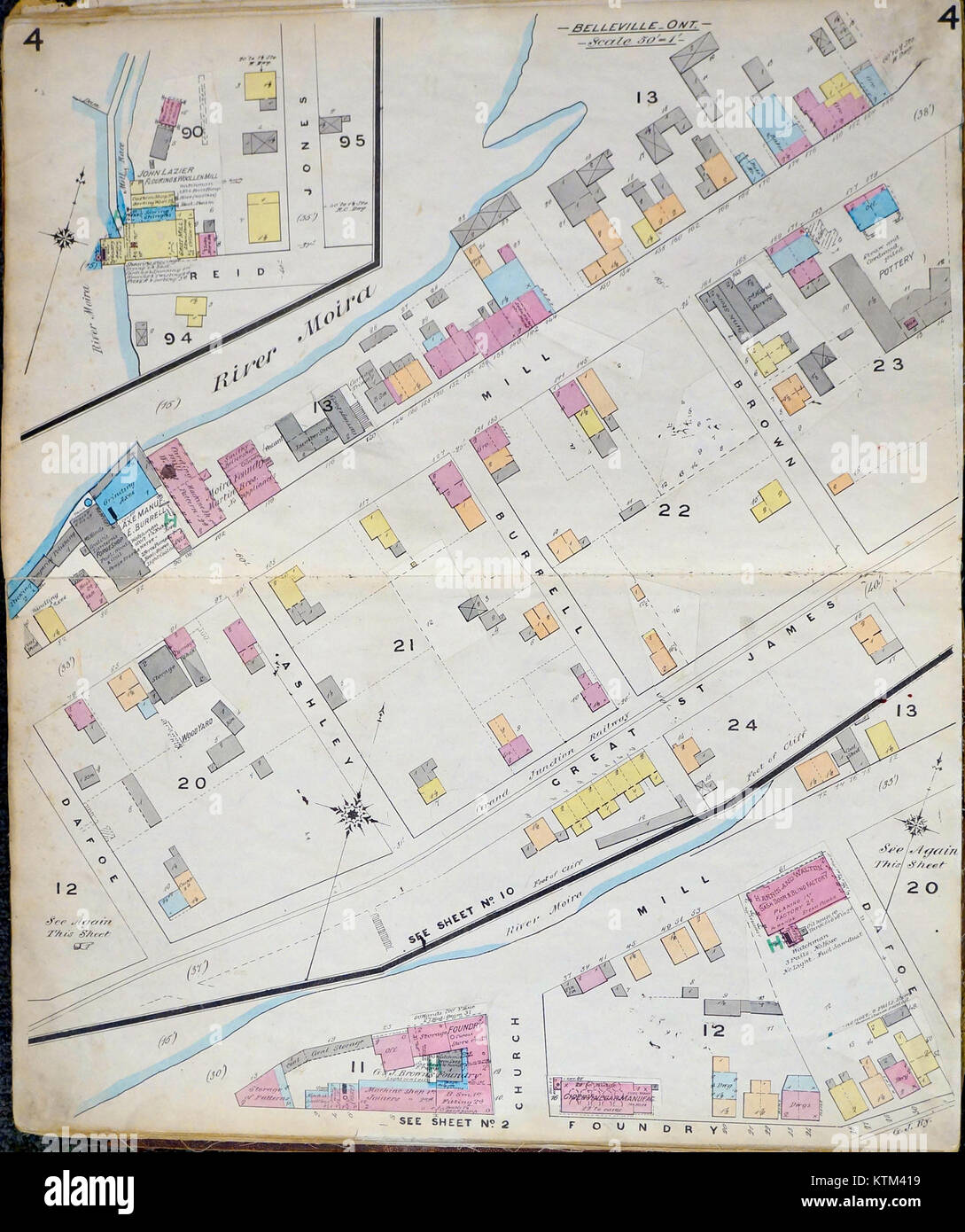Historical fire insurance map hi-res stock photography and images - Alamy
