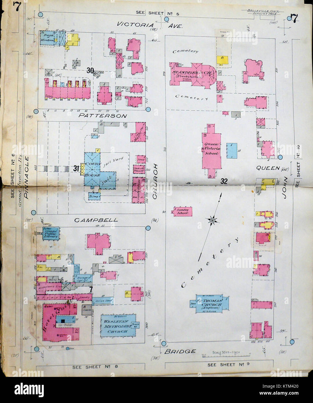 The Belleville Fire Insurance Map from 1904-1908 provides a detailed ...