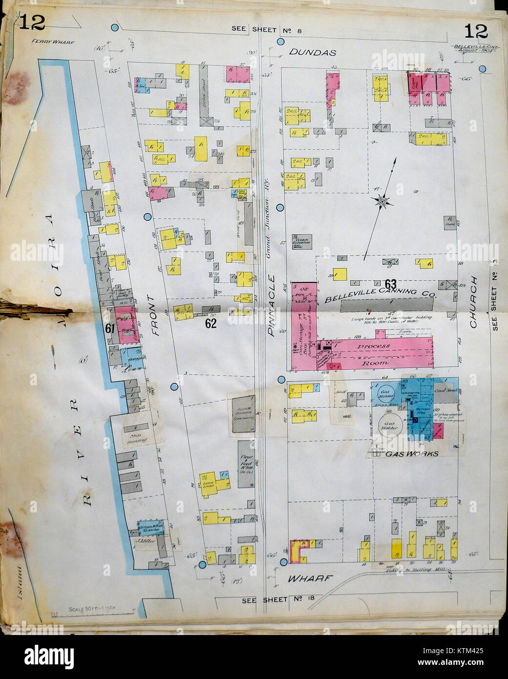 The Belleville Fire Insurance Map, spanning from 1904 to 1908, provides ...