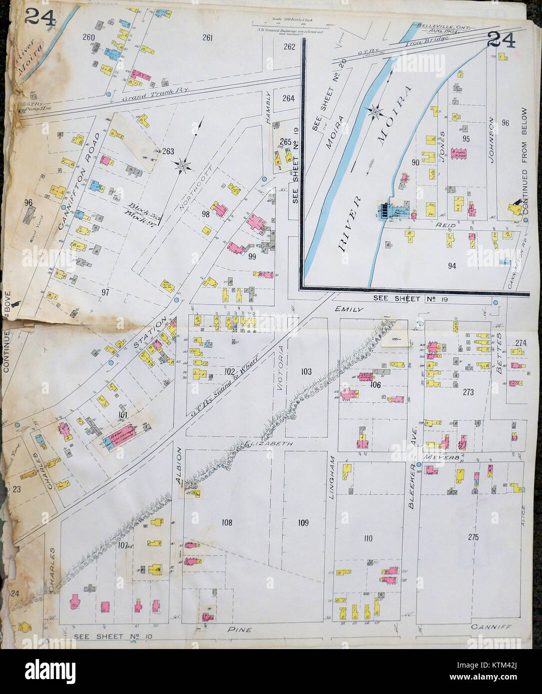 The Belleville Fire Insurance Map from 1904-1908 provides detailed ...