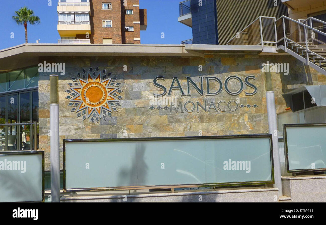 This image showcases the Sandos Monaco Beach Hotel & Spa in Benidorm ...