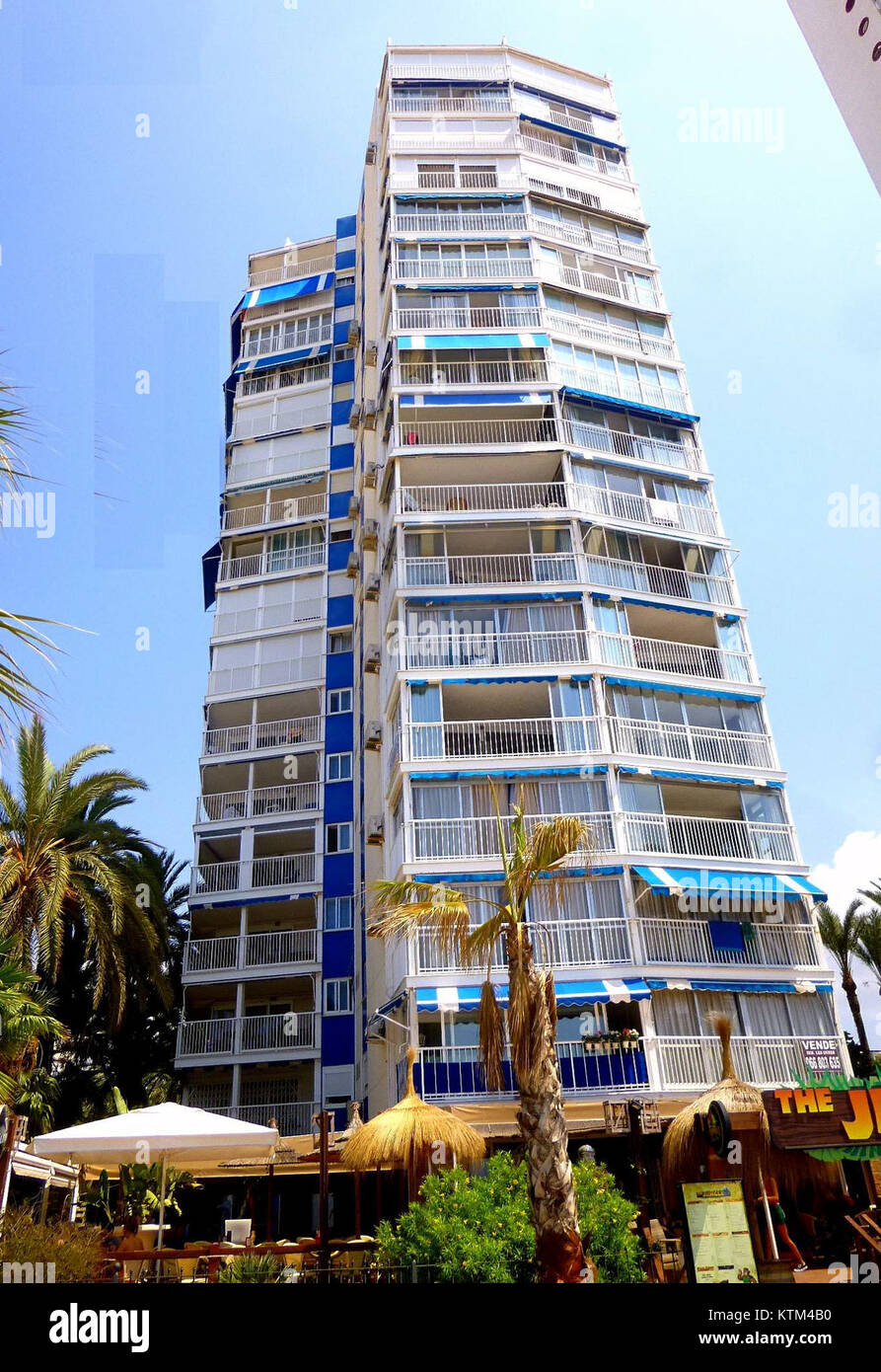 Edificio Torre Yago is a prominent residential building in Benidorm ...