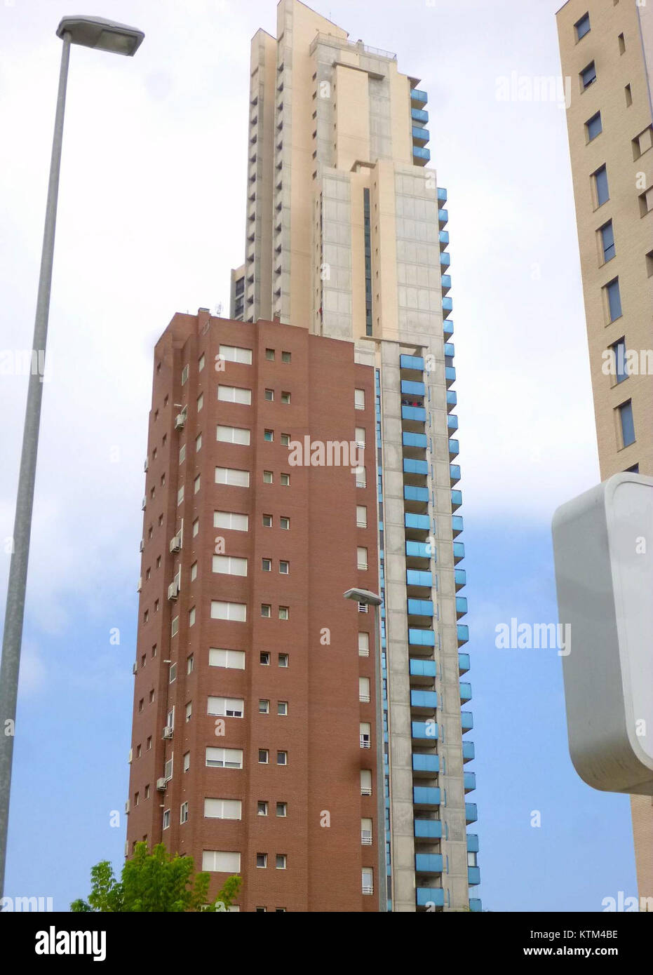 The Edificio Kronos in Benidorm, Spain, is a modern residential building known for its ...