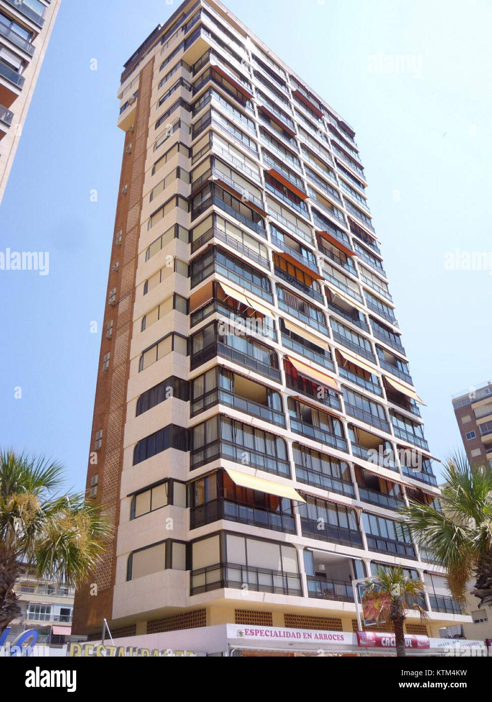 Edificio El Cachirulo in Benidorm, Spain, is a prominent building known for its modern ...