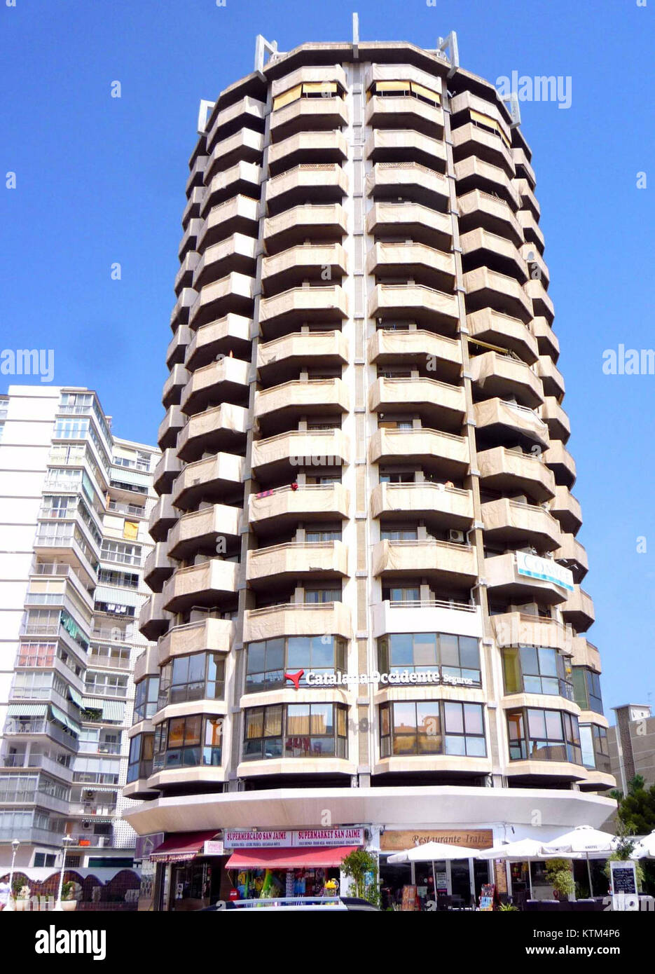 The Edificio San Jaime is a notable building in Benidorm, Spain ...