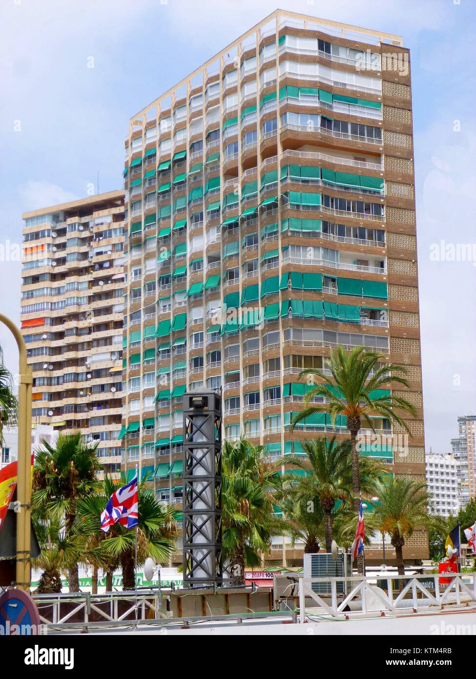Benidorm Edificio Principado Loix 1 Stock Photo - Alamy