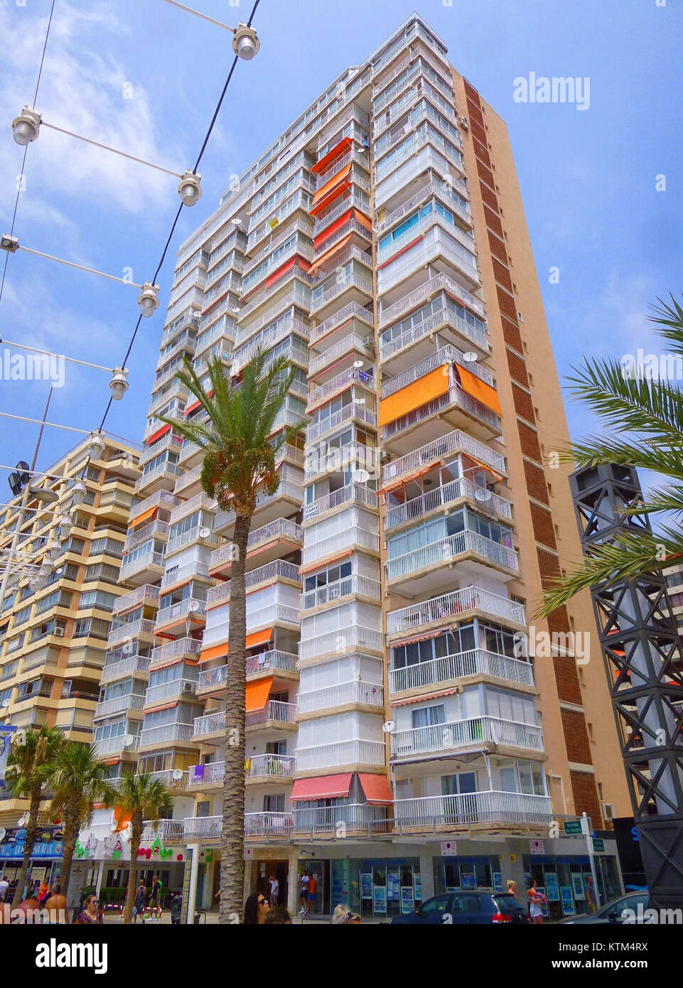 The Edificio Veracruz in Benidorm, Spain, is a modern residential building known for its ...
