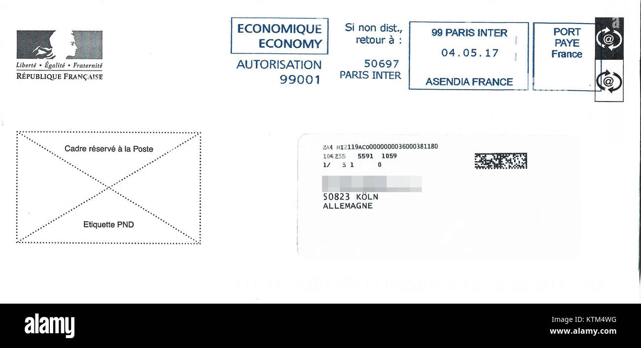 Postage stamp france hi-res stock photography and images - Alamy