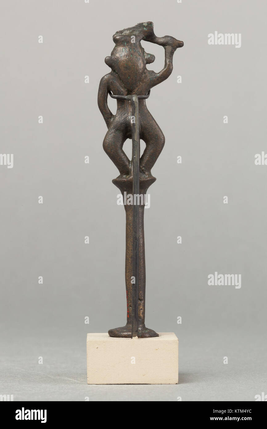 This ancient sculpture of a Bes figure, a protector deity in Egyptian ...