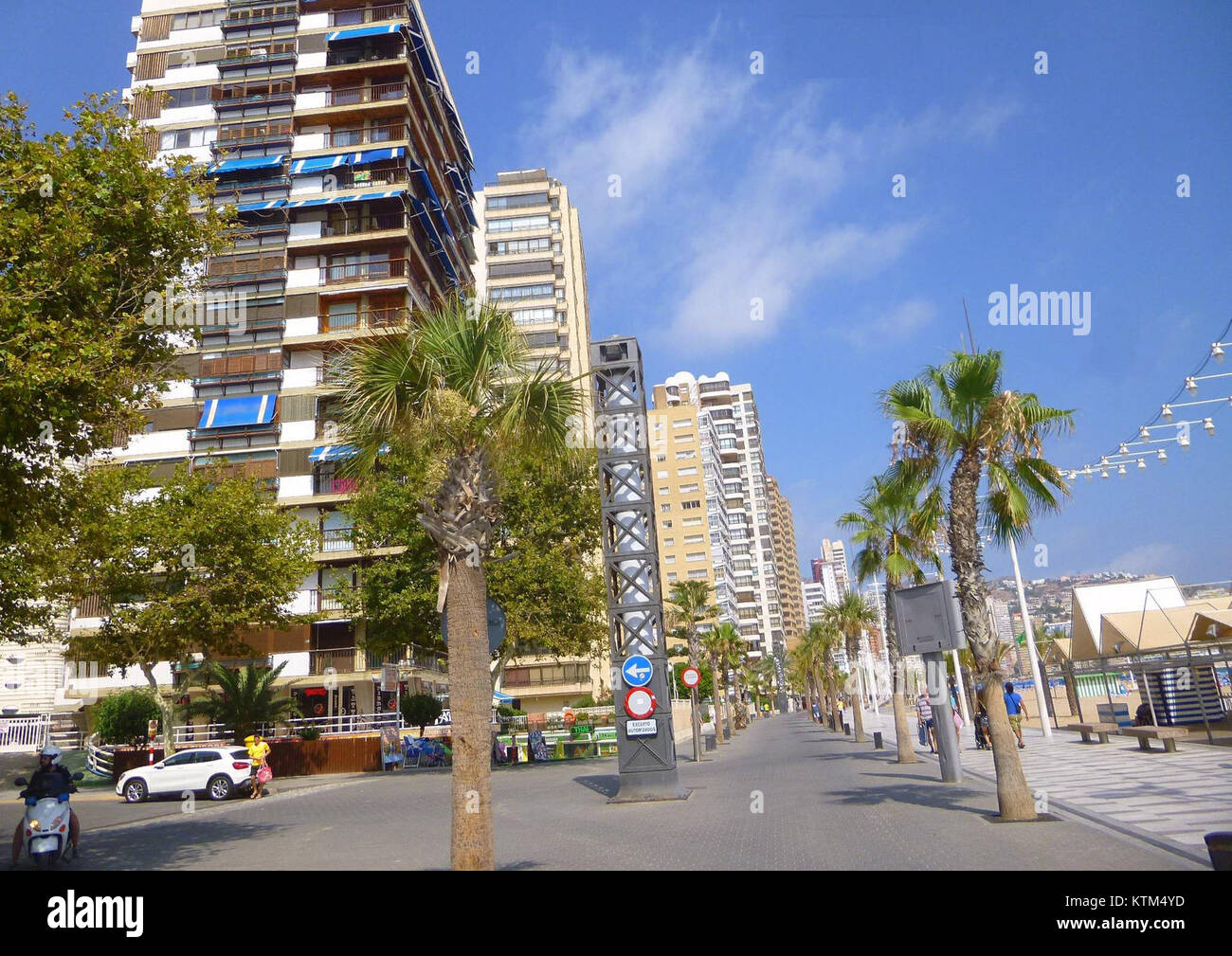 The Playa de Levante in Benidorm, Spain, is a popular beach destination ...