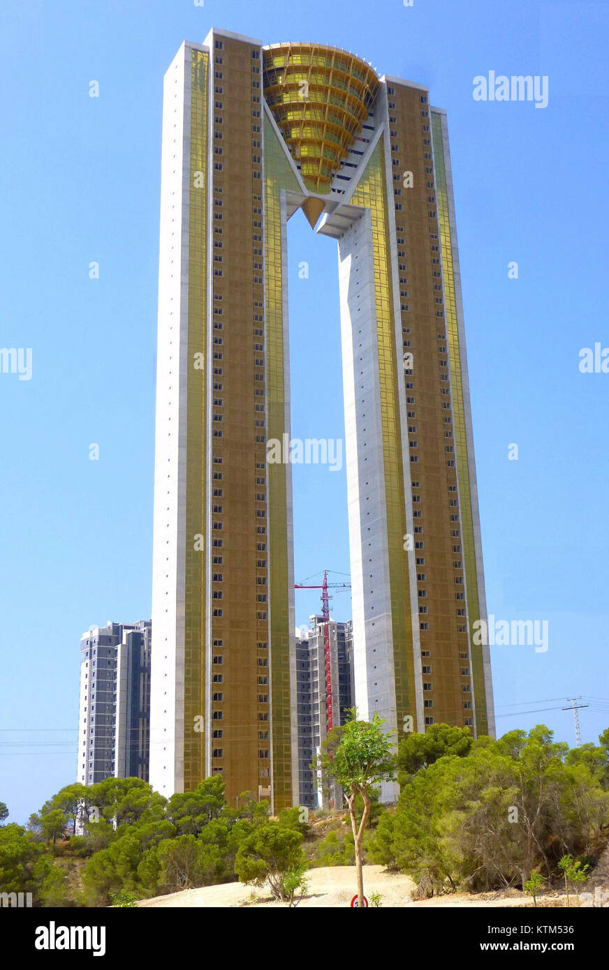 The Intempo building in Benidorm is a striking modern architectural ...