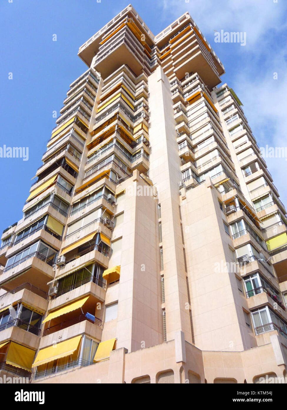 Torre de Benidorm is a prominent skyscraper in the city of Benidorm ...