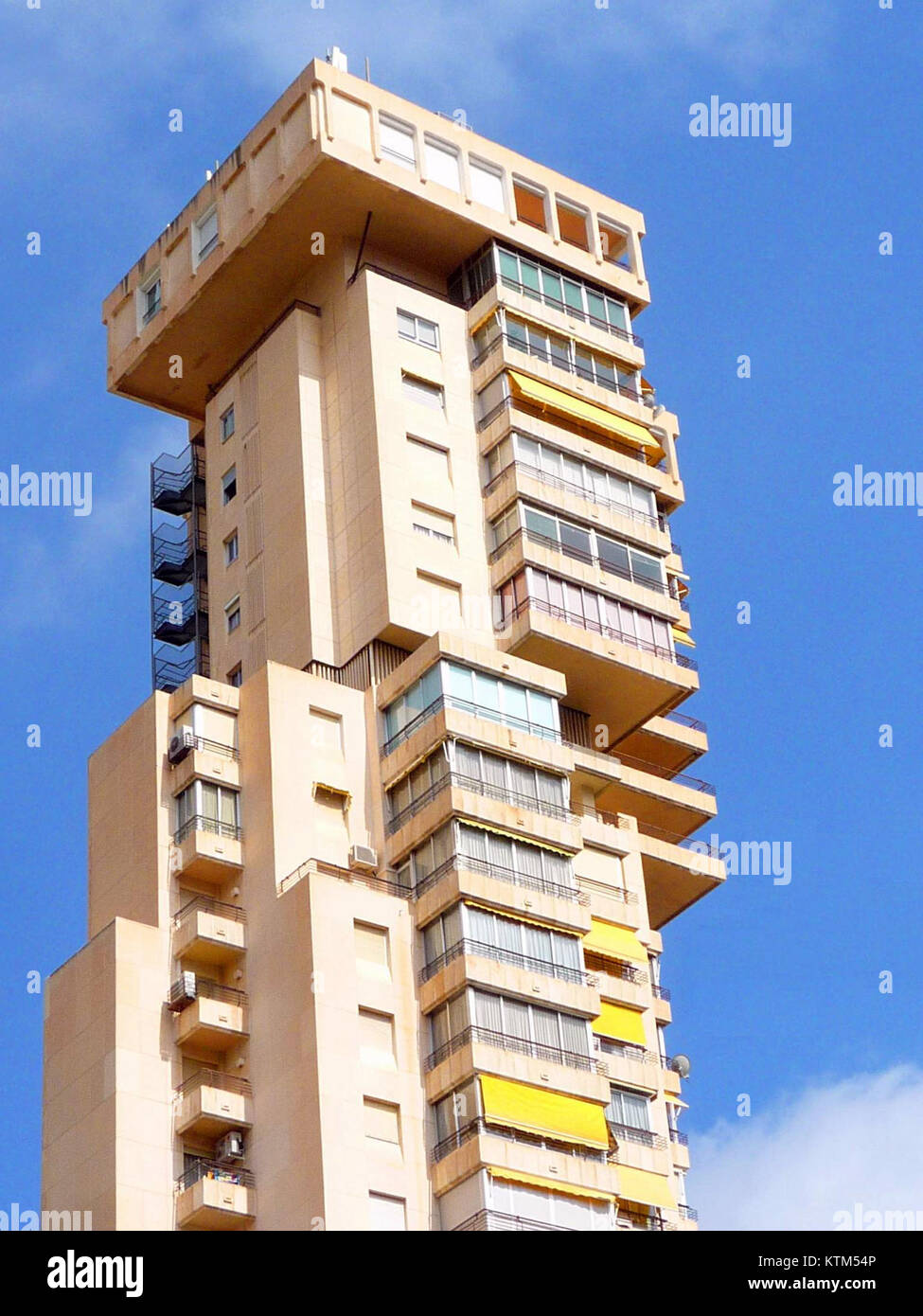 The Torre de Benidorm is a famous skyscraper located in the coastal ...