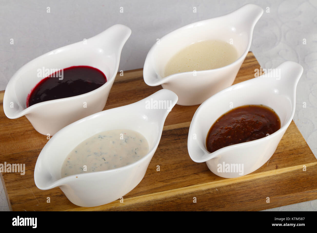 Sauces assortment mix Stock Photo - Alamy