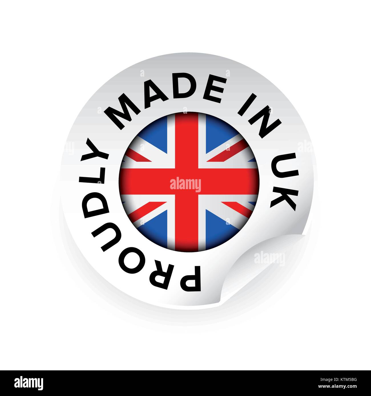 Made in UK label vector Stock Vector Image & Art - Alamy