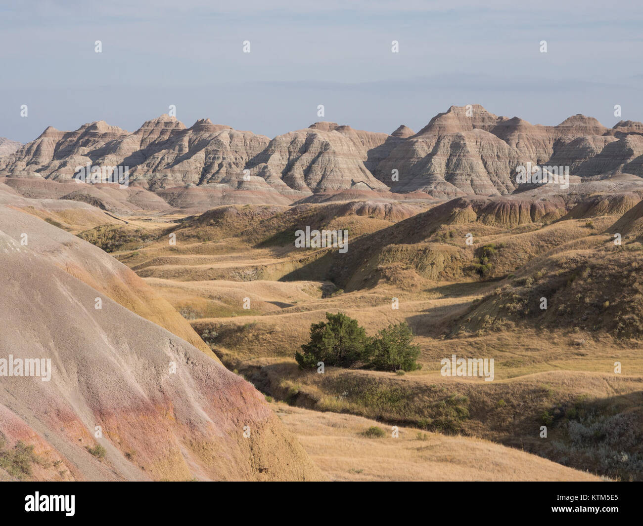 Badlands National Park, located in South Dakota, features the Yellow ...