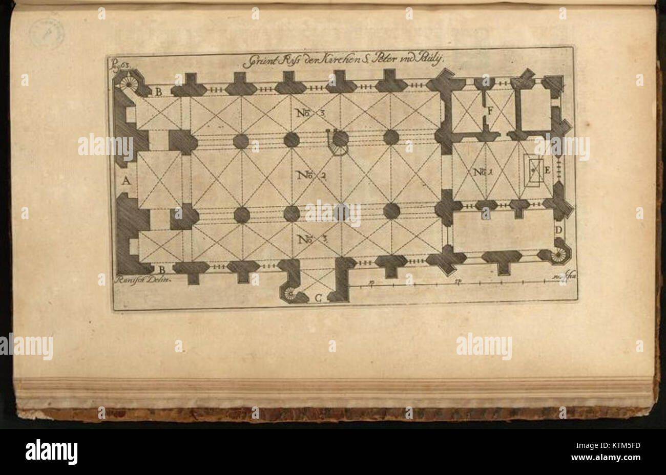 The Grundriss of Peter und Paul Kirche refers to the floor plan or architectural design of the ...