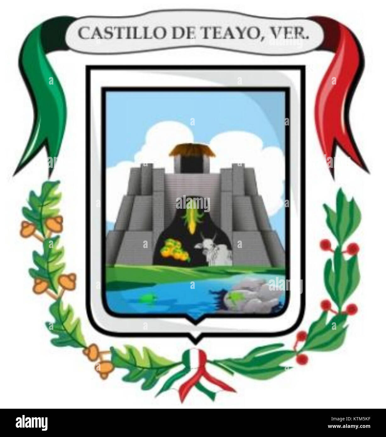 Escudo de Castillo de Teayo Stock Photo - Alamy