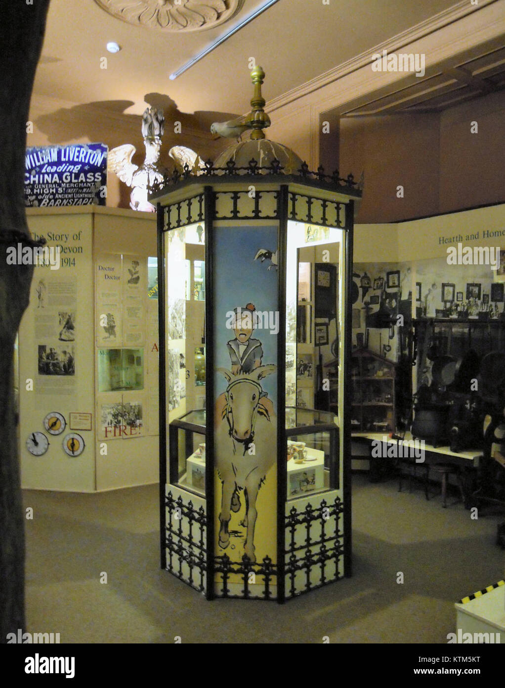 The Victorian Gallery at the Barnstaple Museum in England showcases an ...