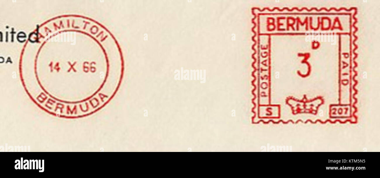 The Bermuda stamp type A3 is a part of the island's postal history ...