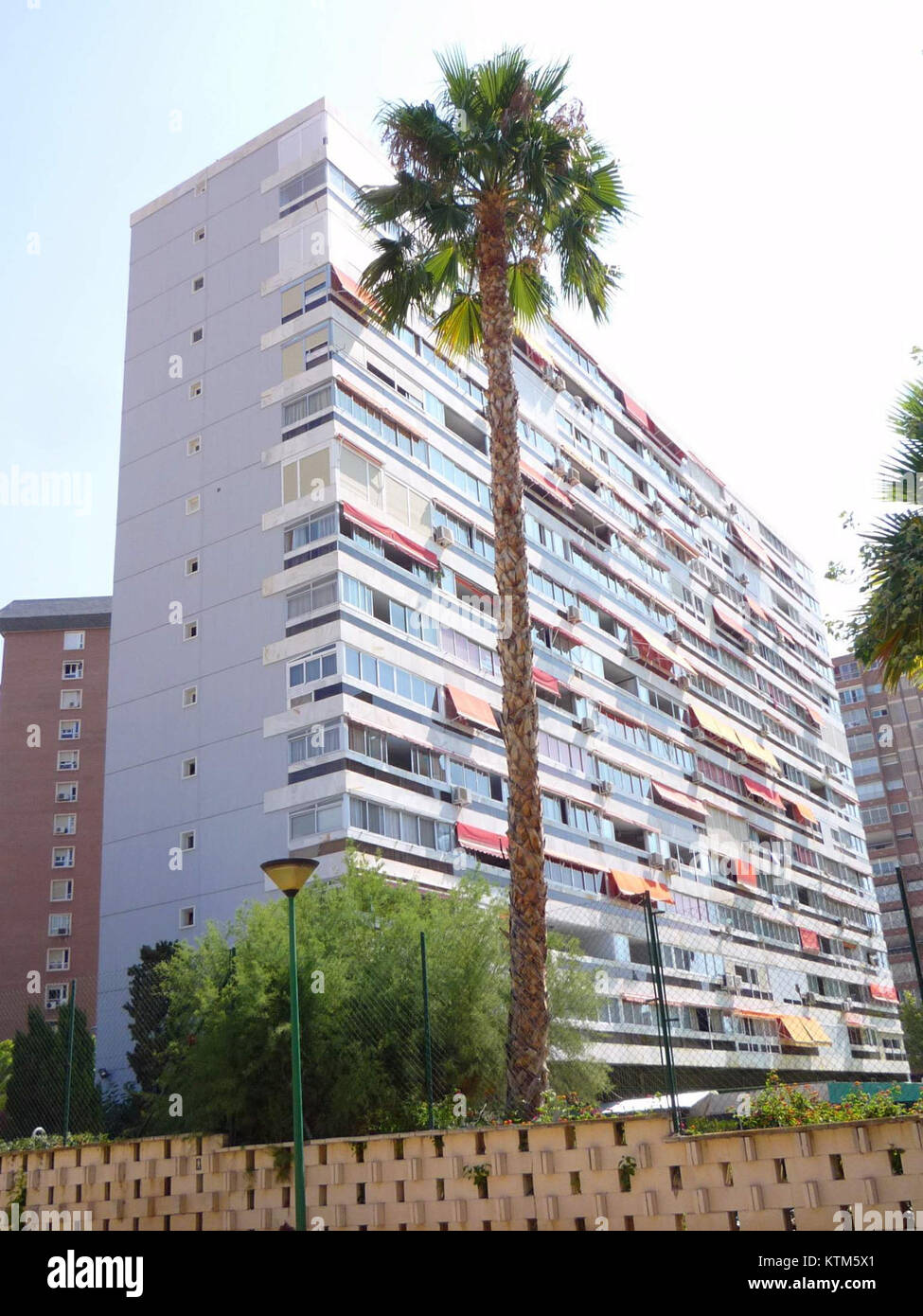A panoramic view of Benidorm, a popular tourist destination on Spain's ...