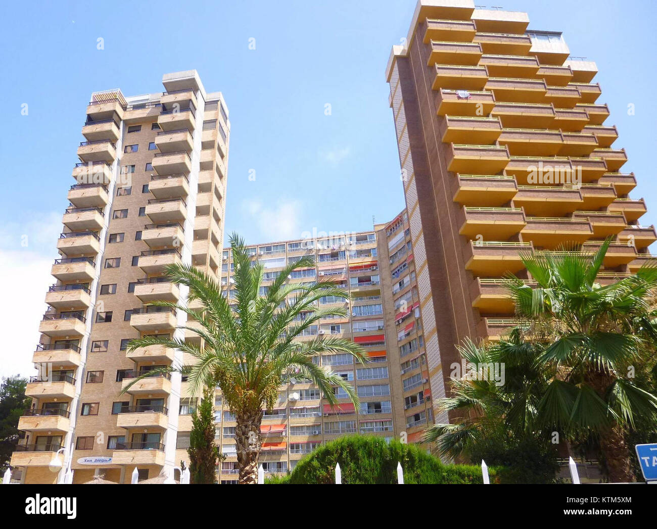 A photograph or scene depicting the city of Benidorm, Spain, known for ...