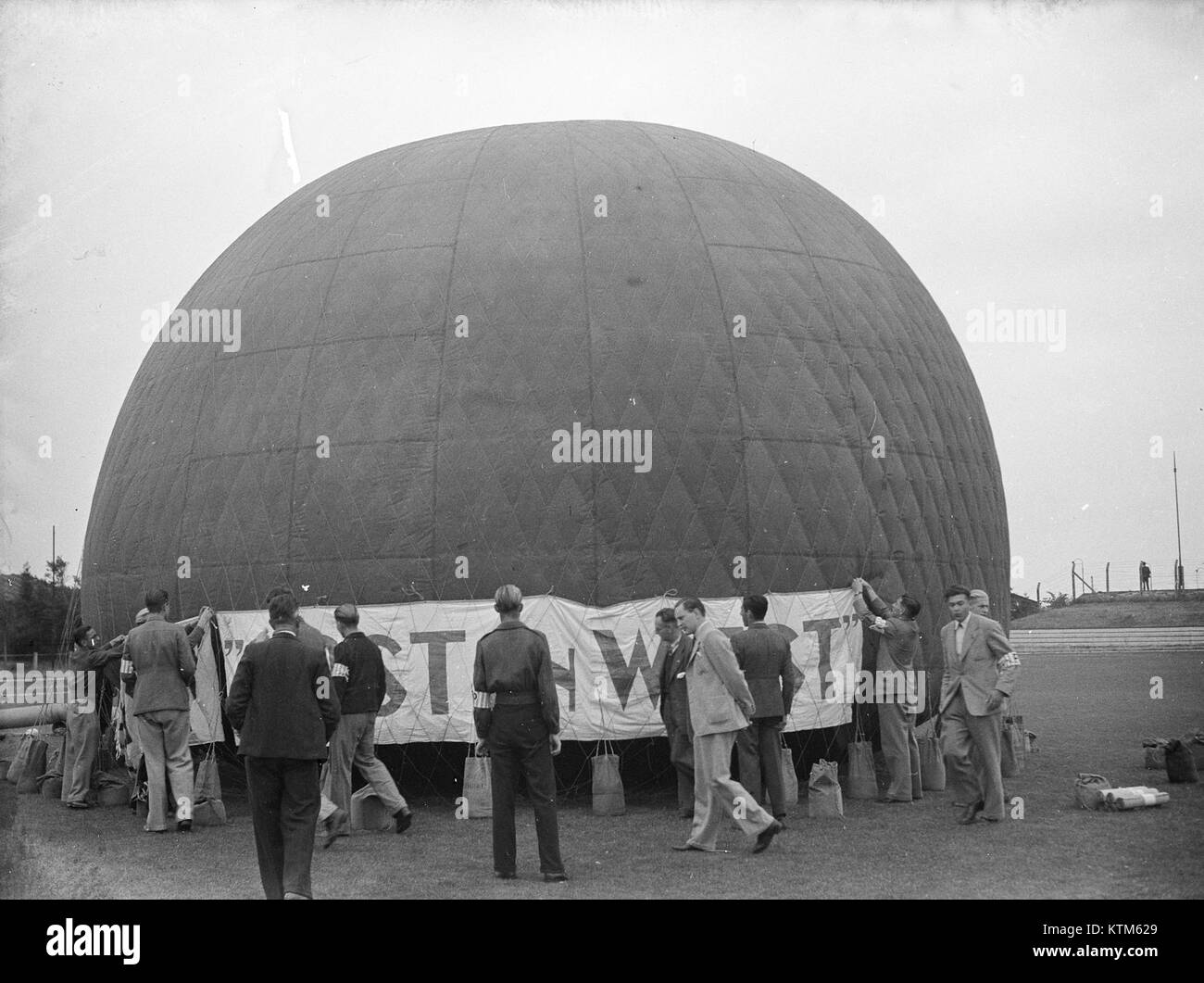Balloon ascensions at East and West, captured in a historical ...