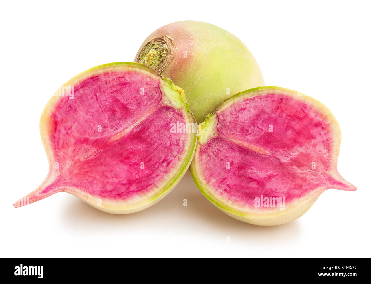 sliced turnip path isolated Stock Photo - Alamy