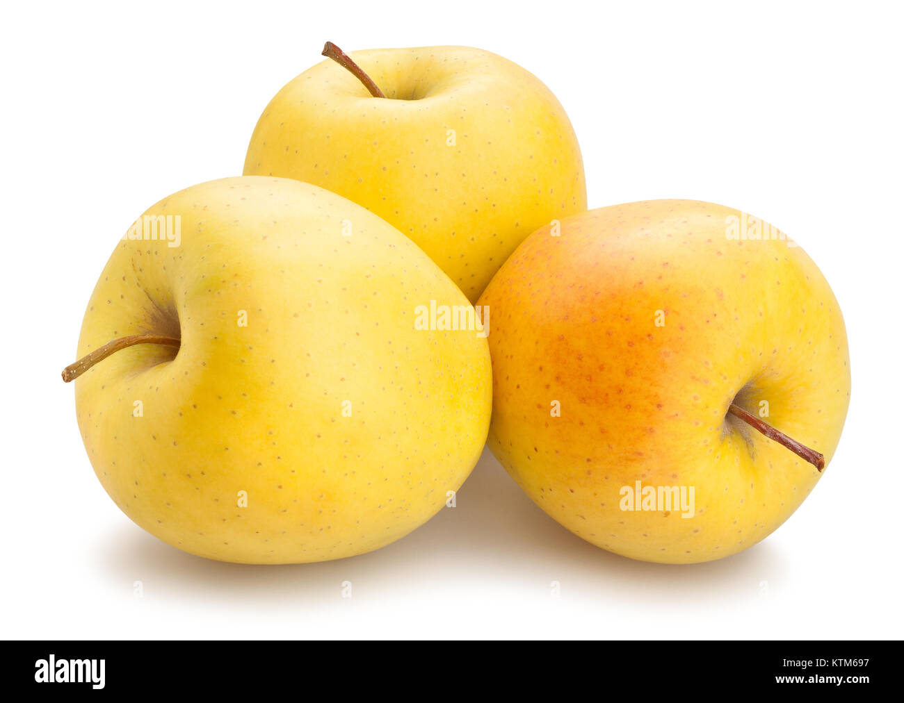 Three golden apples hi-res stock photography and images - Alamy