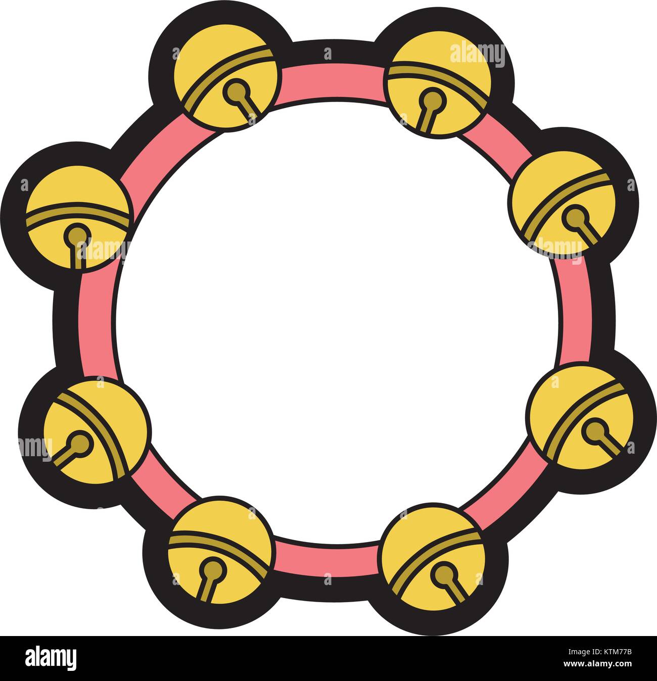 Isolated tambourine design Stock Vector Image & Art - Alamy