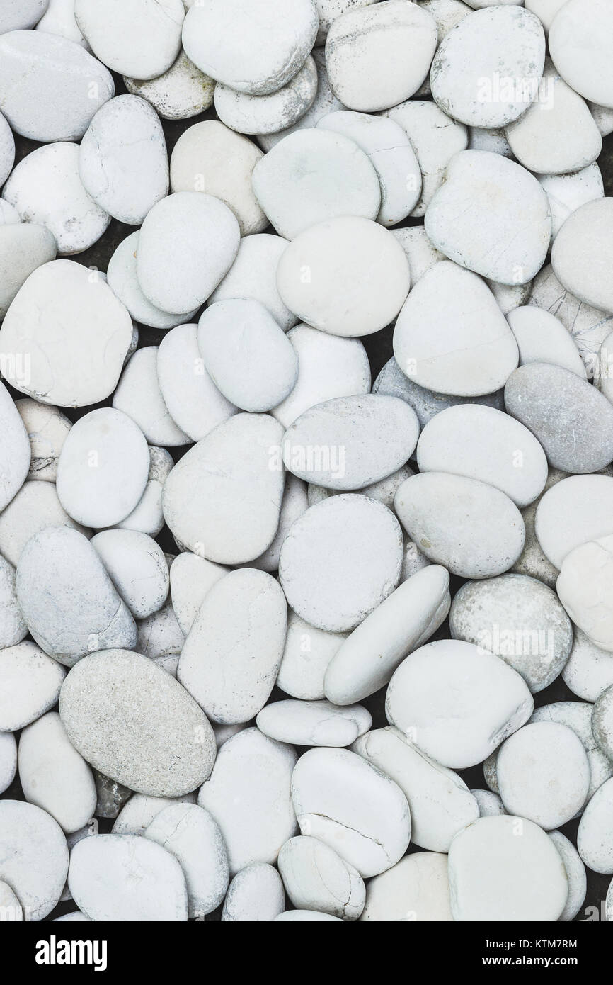 White stone pebbles texture Stock Photo - Alamy
