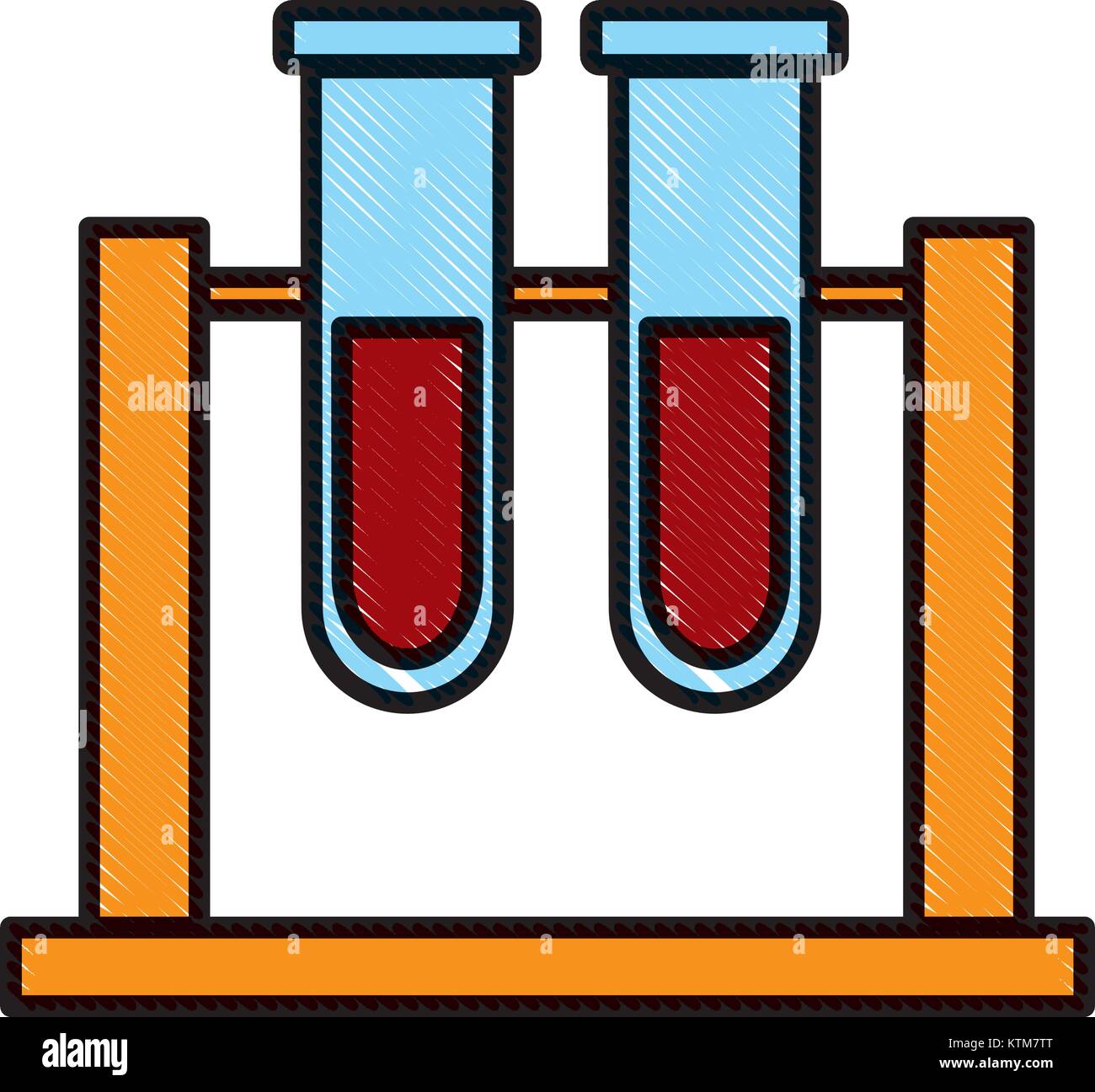 Laboratory test tubes icon vector illustration graphic design Stock ...