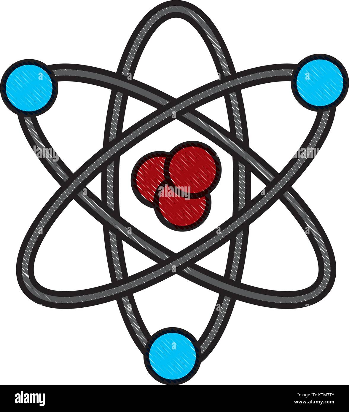 Atom science symbol icon vector illustration graphic design Stock ...
