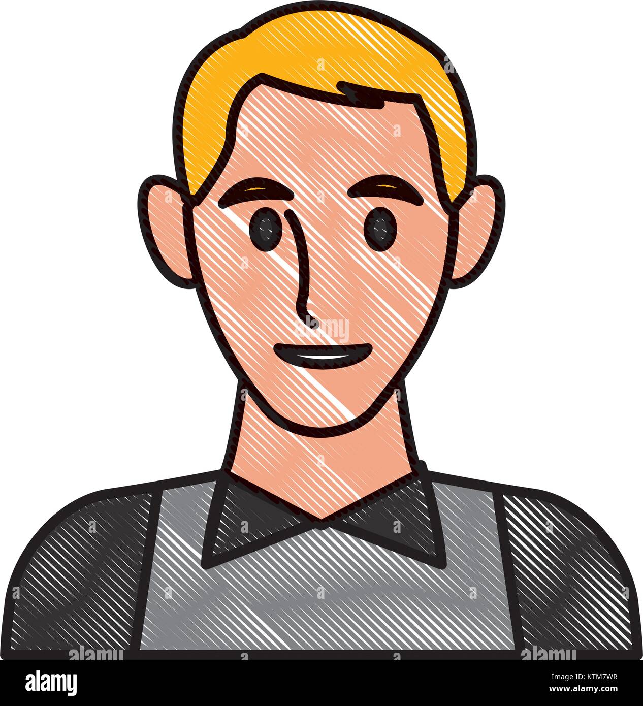 Man profile cartoon icon vector illustration graphic design Stock ...