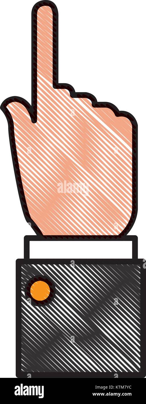 Hand with finger up icon vector illustration graphic design Stock ...