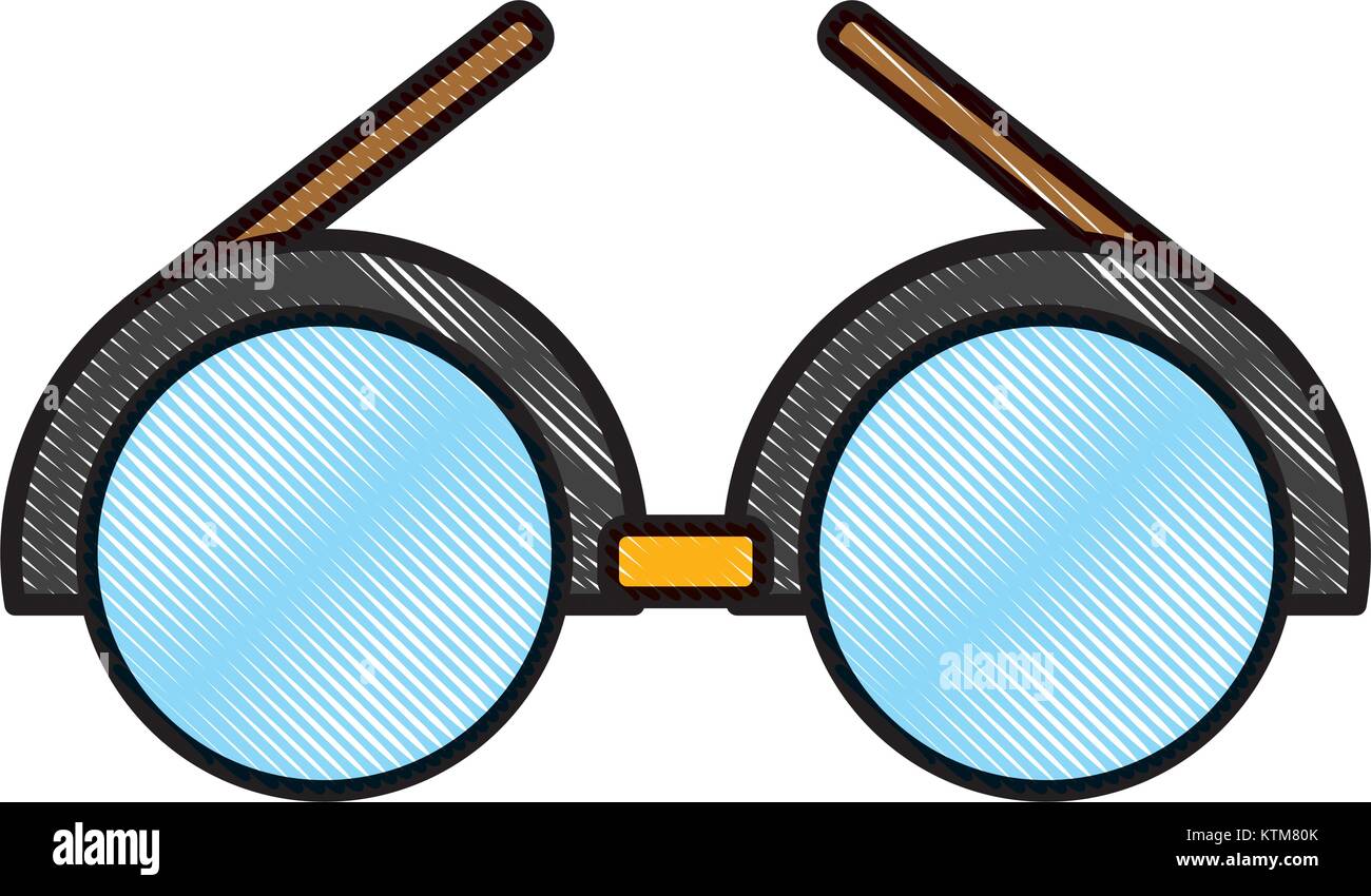 Glasses round frame symbol icon vector illustration graphic design ...
