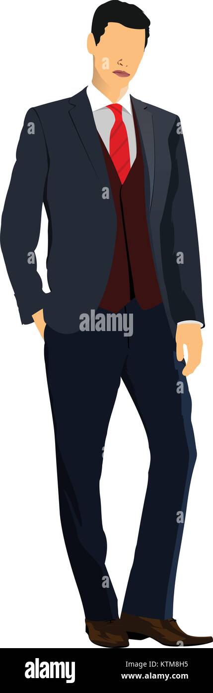 Young handsome man. Vector illustration Stock Vector Image & Art - Alamy