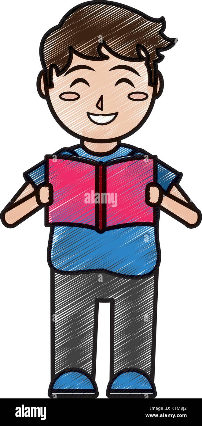 Boy and book design Stock Vector Image & Art - Alamy