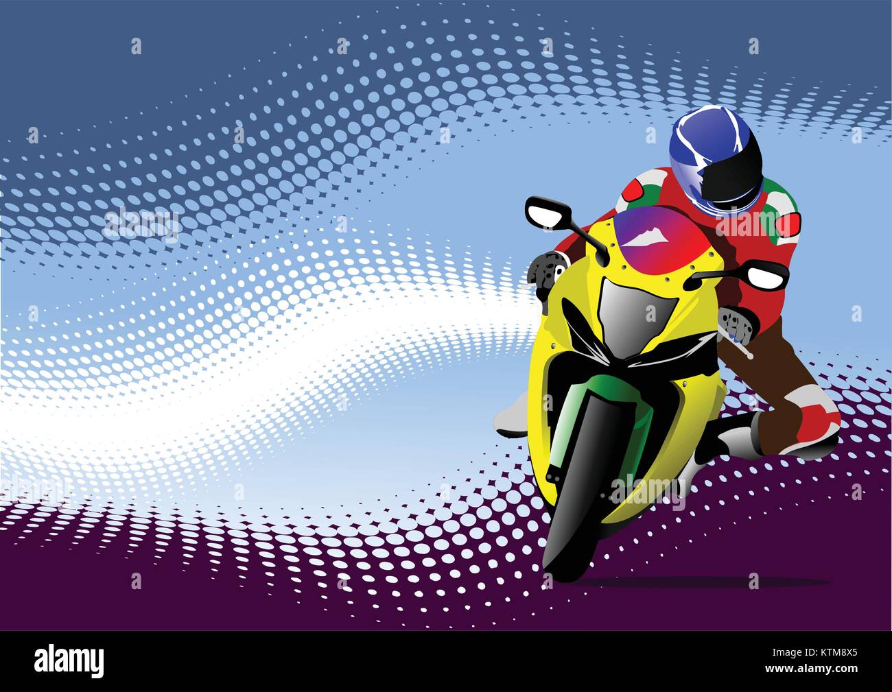 Abstract background with motorcycle image. Vector illustration Stock ...