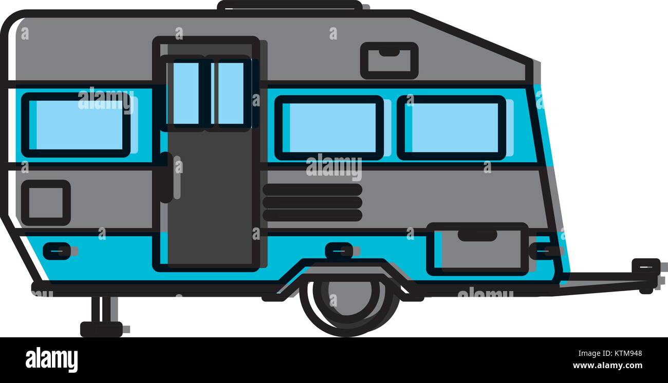 Trailer home isolated icon vector illustration graphic design Stock ...