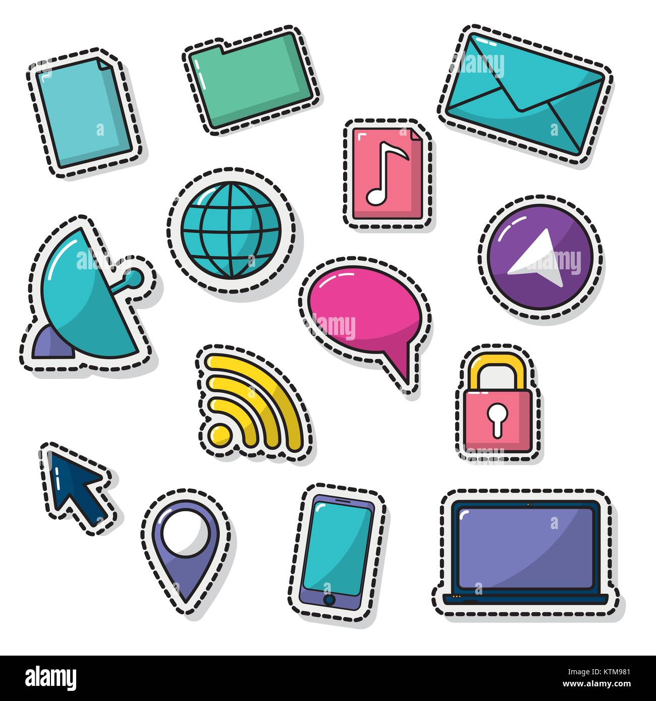Internet icon set design Stock Vector Image & Art - Alamy
