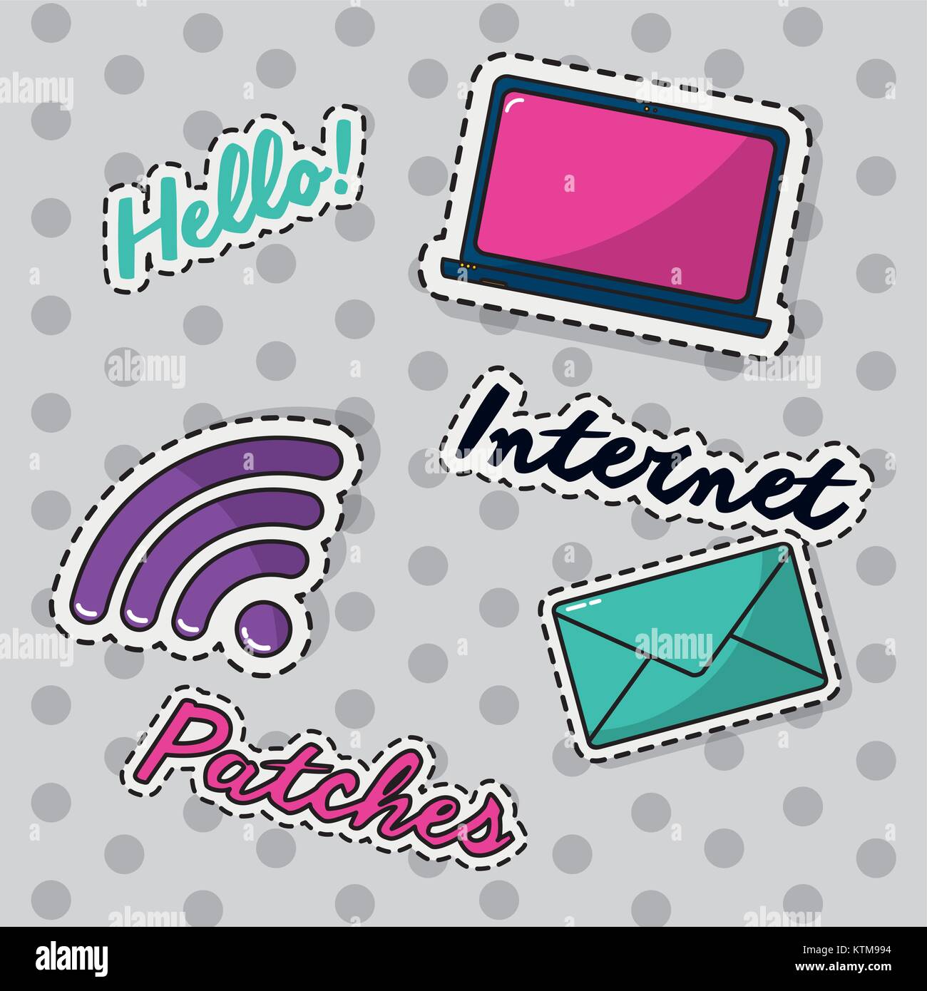 Internet icon set design Stock Vector Image & Art - Alamy
