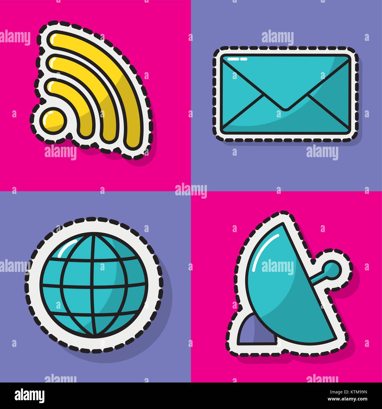 Internet icon set design Stock Vector Image & Art - Alamy
