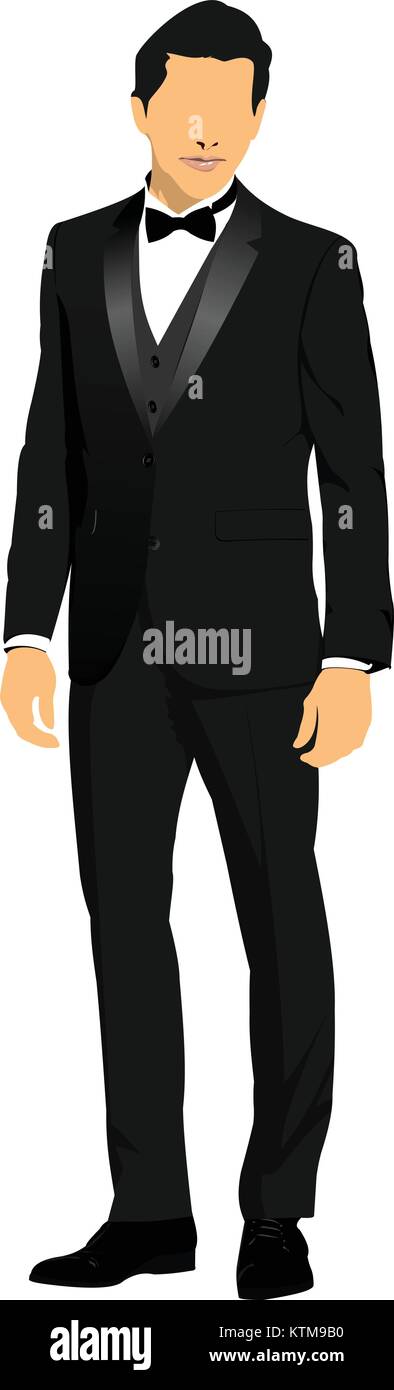 Man full length portrait Stock Vector Images - Alamy