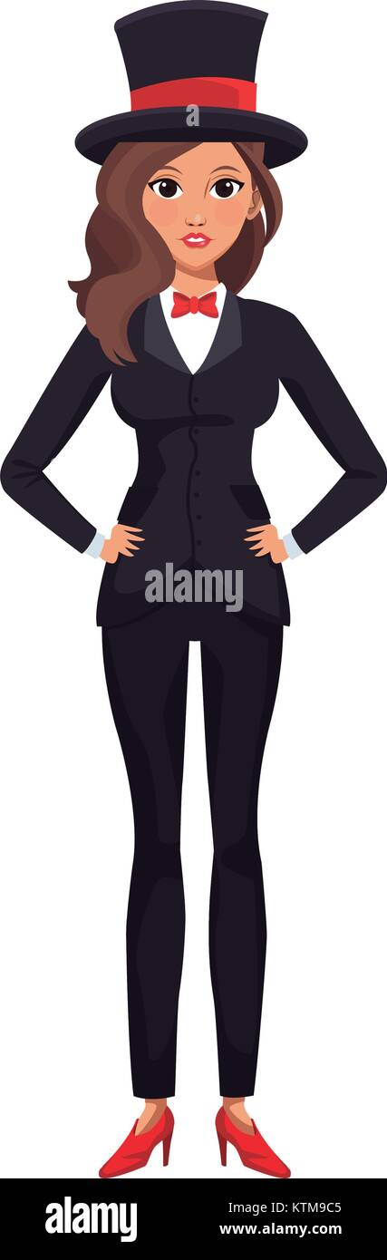 Beautiful magician woman cartoon icon vector illustration graphic ...