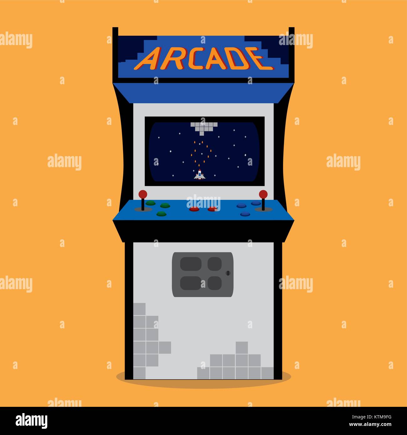 Arcade machine design Stock Vector Image & Art - Alamy